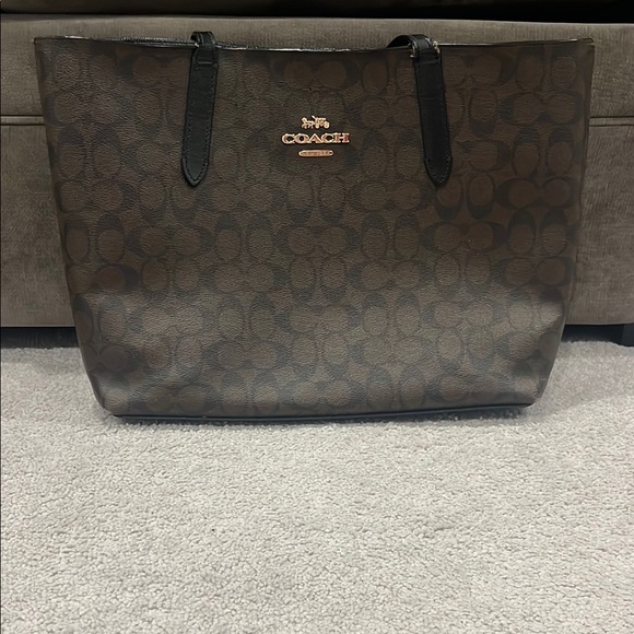 Coach | Bags | Coach Brown And Black Totes With Monogram Design | Poshmark